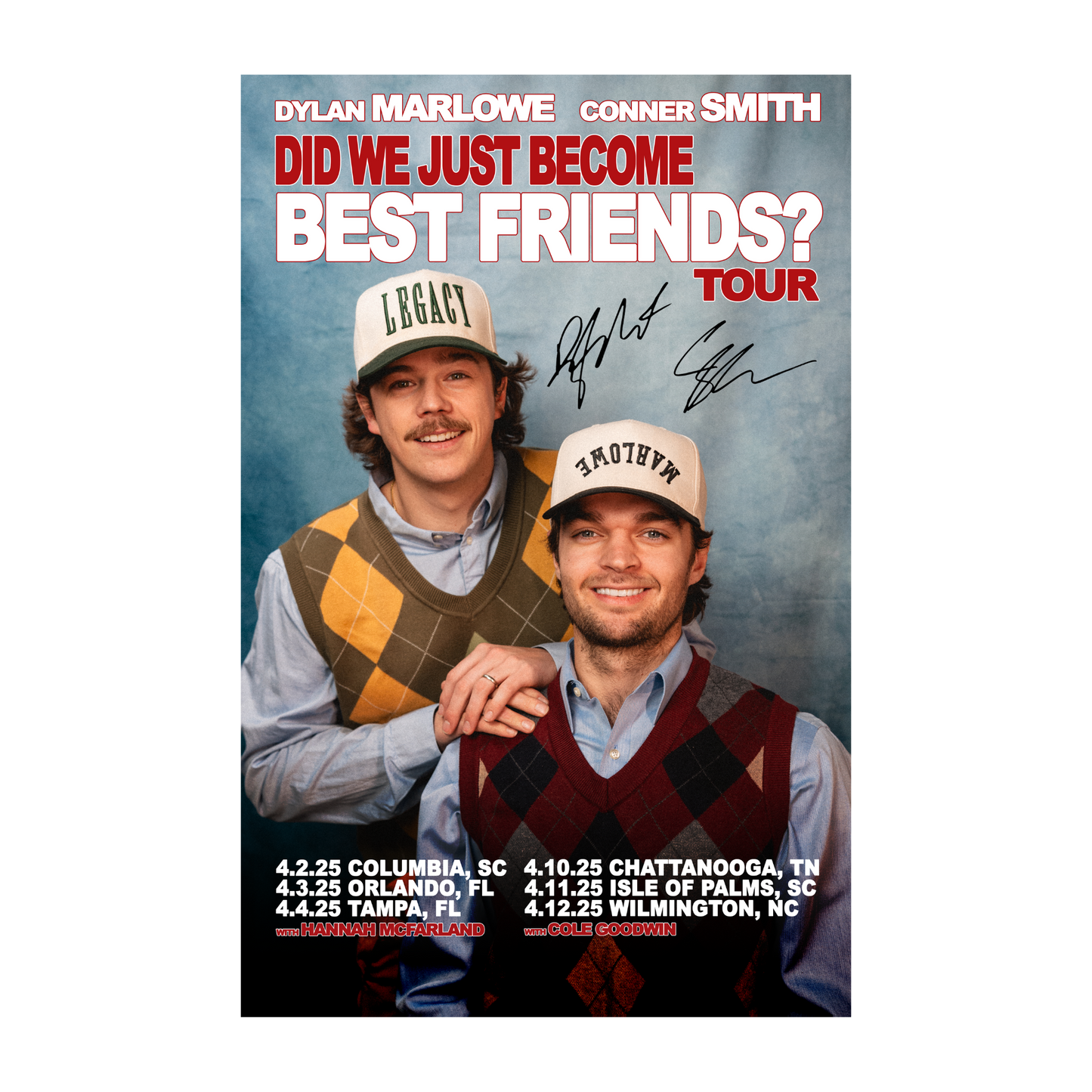 Best Friends Tour Poster (Signed) – Dylan Marlowe Official Store
